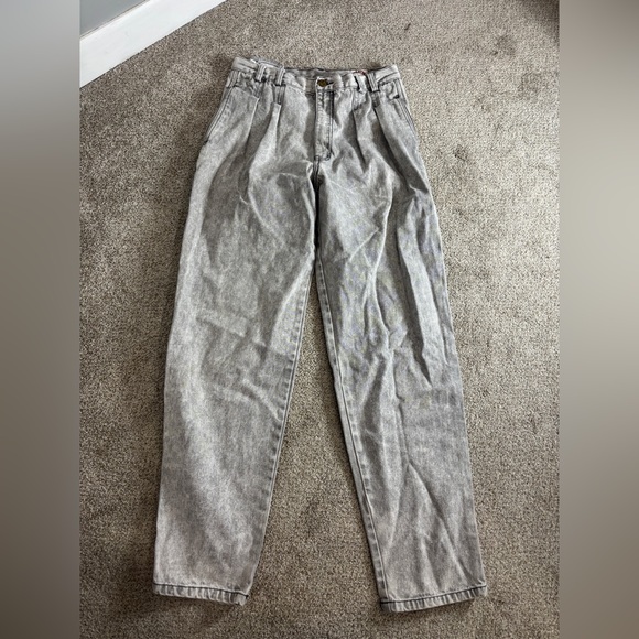 slick | Jeans | Vtg 98s Y2k Slick Jeans Adult Grey Acid Wash Pleated ...